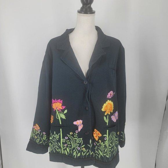 Quacker Factory | Jackets & Coats | The Quacker Factory Black ...